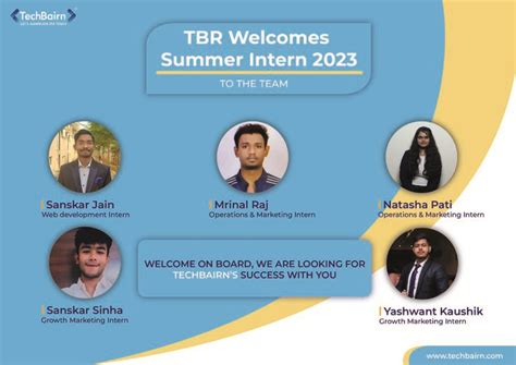 Techbairn On Linkedin Internship Summerinternship2023 Summerbatch