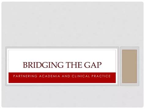 PPT Bridging The Gap PowerPoint Presentation Free Download ID 1745525
