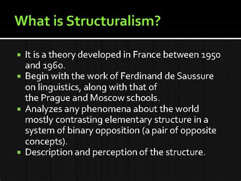Structuralism A Basic Introduction By The English Literature Store