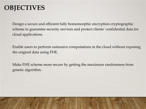 Presentation Slides Genetic Algorithm Based Key Generation For Fully Homomorphic Encryption Ppt