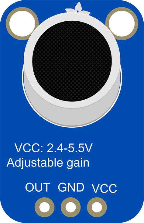 How To Use Adafruit Max4466 Electret Microphone Amplifier Pinouts Specs And Examples Cirkit