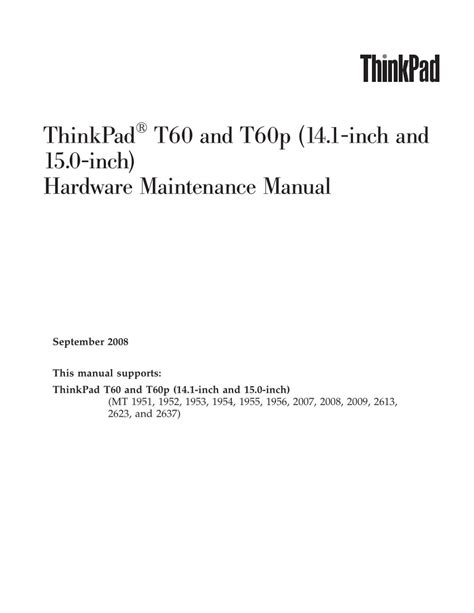 IBM ThinkPad T T P Maintenance Manual IBM Free Download Borrow And Streaming Internet