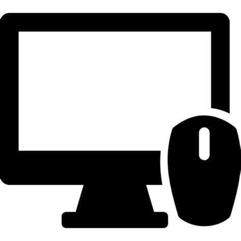 Free Icon Computer Monitor And Mouse