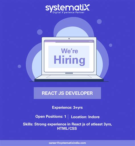 Softude We Are Hiring For The Position Of React Js Developer Location Indore Interested