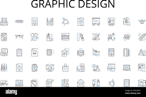 Graphic Design Line Icons Collection Frugality Spending Expenses Savings Allocation