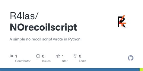 Github R4lasnorecoilscript A Simple No Recoil Script Wrote In Python