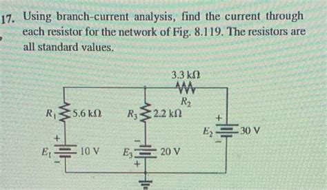 Solved Using Branch Current Analysis Find The Current Chegg Com