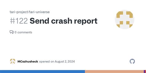 send crash report · issue 122 · tari project tari universe · github