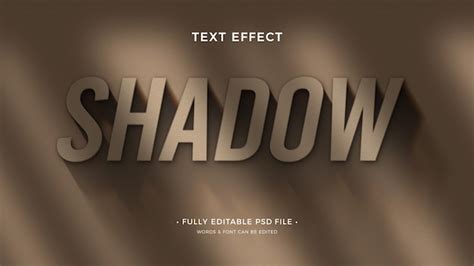 Premium Psd Shadow Text Effect