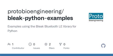 Bleak Python Examples Continuous Ble Scanner Py At Main Protobioengineering Bleak Python