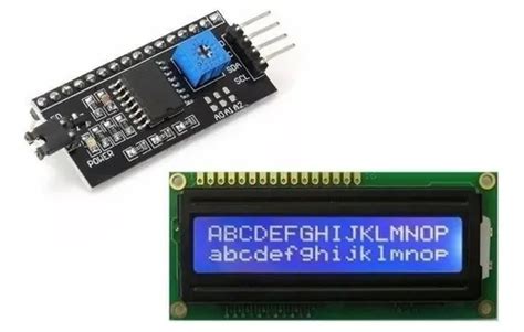 Display Lcd 16x2 1602 Modulo I2c Soldado E Backlight Azul Nf à Venda Em