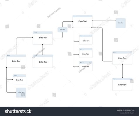 Flowchart Ui Ux Flow Flowchart Stock Illustration Shutterstock