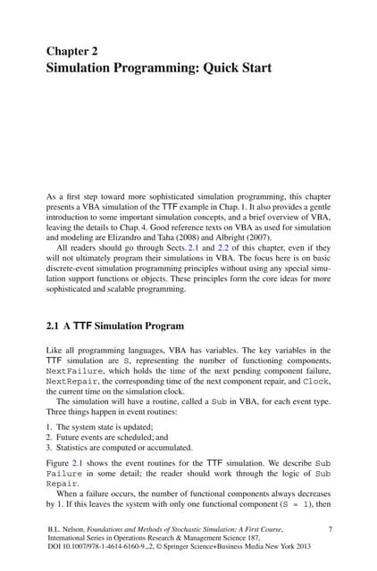 Foundations And Methods Of Stochastic Simulation Pdf Physics Science