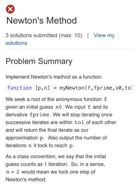 Bisection Method 3 Solutions Submitted Max 10
