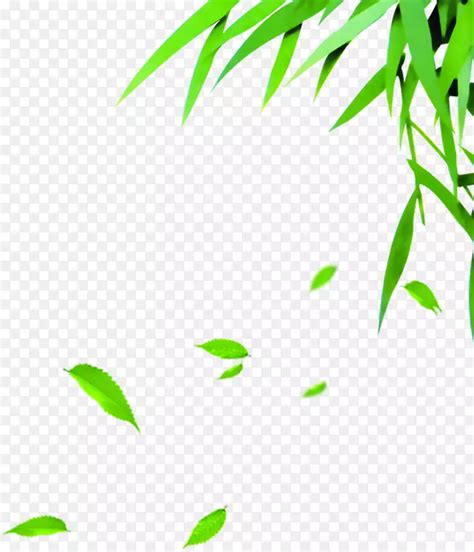 绿色清新竹叶飘散PNG图片素材下载 图片编号7297019 PNG素材网