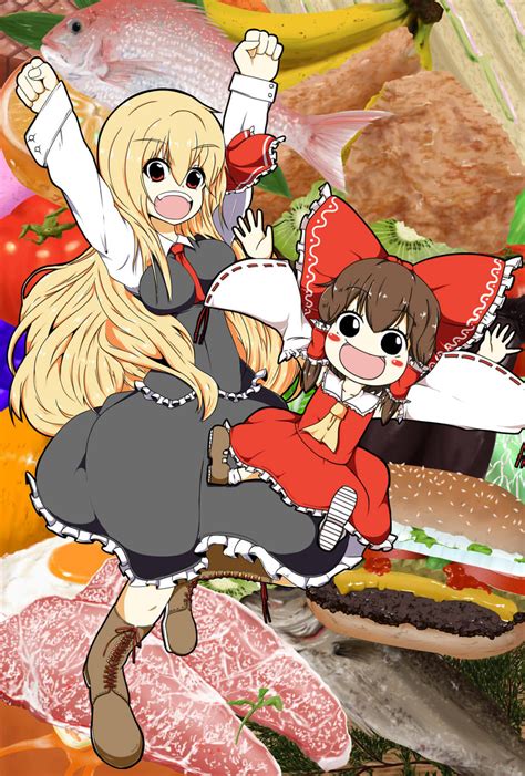 Hakurei Reimu And Rumia Touhou Drawn By O Iboshi Danbooru