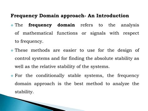 Frequency Domain Approach An Introduction Pptx Web Development Internet
