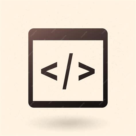 Premium Vector Vector Single Icon Programming Source Code