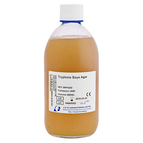 Tryptone Soya Agar Usp E And O Laboratories Ltd