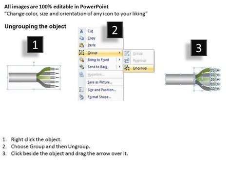 Ppt Templates Outputs Cables Wires PowerPoint Slides
