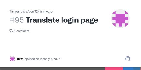translate login page · issue 95 · tinkerforge esp32 firmware · github