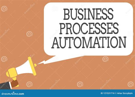 Conceptual Hand Writing Showing Business Processes Automation Business Photo Showcasing