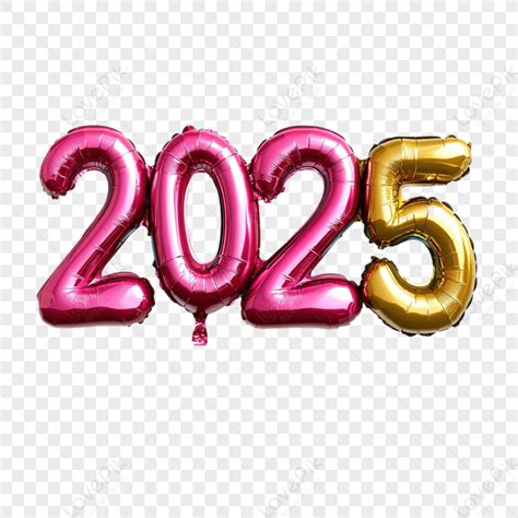 2025 3d 풍선 텍스트 효과 Png 일러스트 무료 다운로드 Lovepik