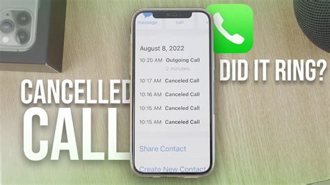 difference between outgoing call and cancelled call iphone youtube