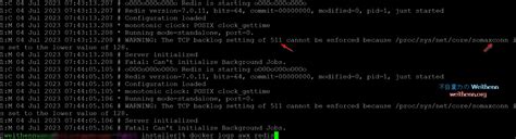 The TCP backlog setting of 511 cannot be enforced Redis 不自量力 の Weithenn