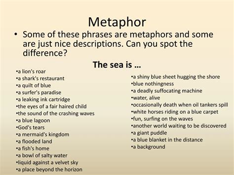 Ppt Metaphors Powerpoint Presentation Free Download Id2076084