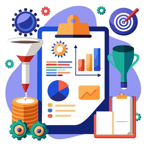 Illustration Of Business Analytics And Performance Metrics Premium Ai