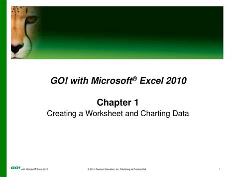 PPT GO With Microsoft Excel Chapter Creating A Worksheet And Charting Data
