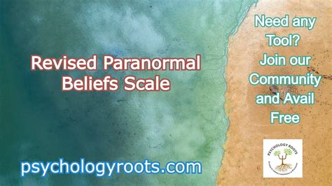 Revised Paranormal Beliefs Scale Psychology Roots