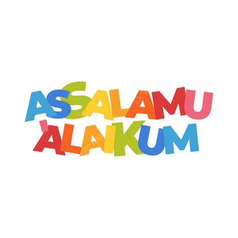 Assalamu Alaikum Arcoiris Vector Png Asalamualaikum Assalamualaikum