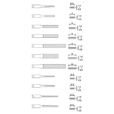 Thin Diamond Tip File Fa 109v 400 Th Thin Diamond Tip File Fa 109v 400 Th