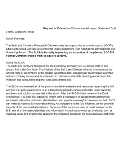 Free 10 Extension Impact Statement Samples In Pdf Doc