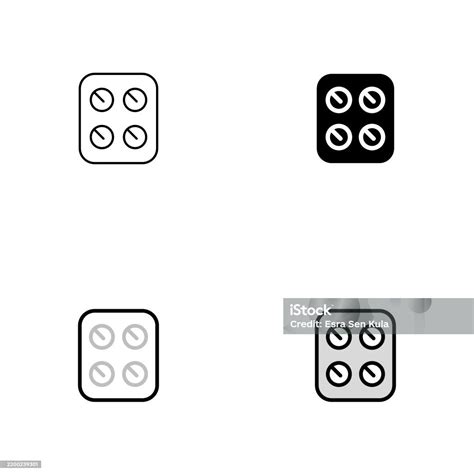 항 바이러스 약물 아이콘 편집 가능한 스트로크와 4 가지 스타일의 디자인 선 솔리드 플랫 라인 및 듀오톤 라인 웹 페이지 모바일 앱 Ui Ux 및 Gui 디자인에 적합합니다