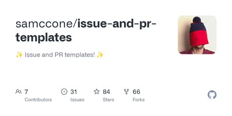Github Samcconeissue And Pr Templates Issue And Pr Templates