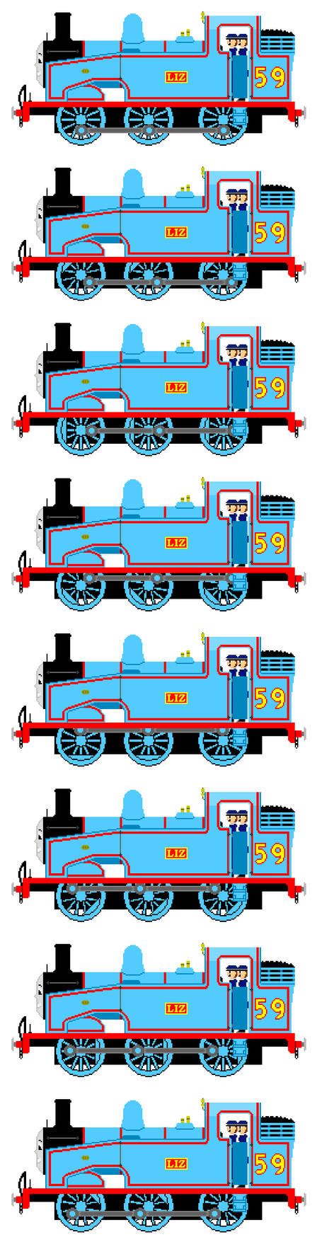 Liz The Blue J50 Tank Engine Sprite Sheet By Jamesfan1991 On Deviantart