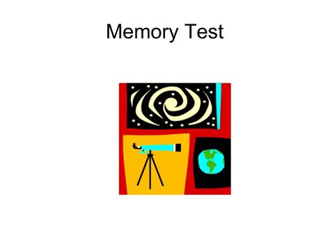PPT Memory Test PowerPoint Presentation Free Download ID 729148