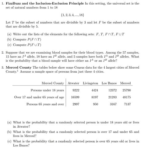 Solved Fizzbuzz And The Inclusion Exclusion Principle In