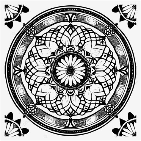 꽃 만다라 패턴의 우아하고 복잡한 아름다움을 발견하십시오 벡터 우아한 발견 꽃의 복잡한 아름다움 만다라 패턴 Png 일러스트 및 벡터 에 대한 무료 다운로드