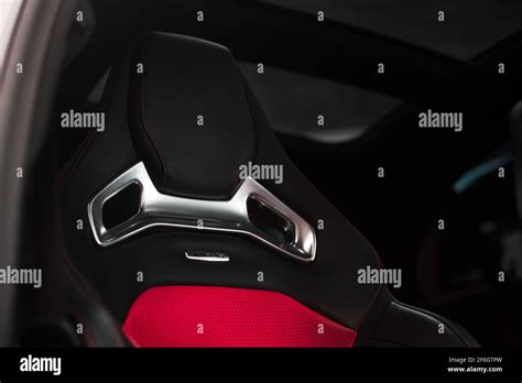 A 2015 Mercedes Benz C63 Amg W205 With Black And Red Leather Interior