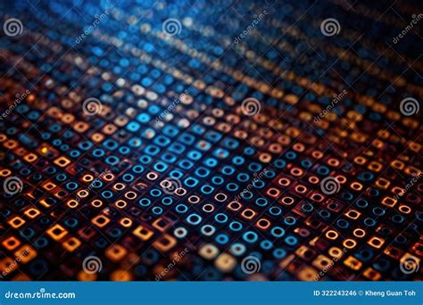 Colorful Technology Binary Matrix Code Abstract Wallpaper Patern