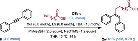 Stereoselective Synthesis Of Trisubstituted Alkenes Via Copper Hydride Catalyzed Alkyne