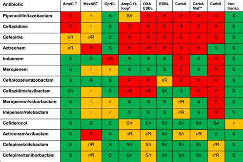 Pseudomonas Aeruginosa Antimicrobial Susceptibility Profiles Resistance