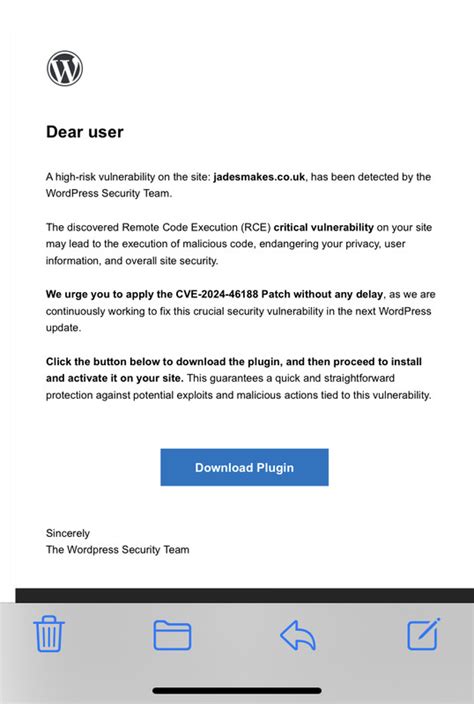Scam Warning Vulnerability Found