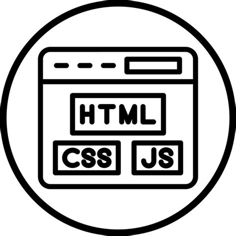 Premium Vector Html Js Css Icon Style