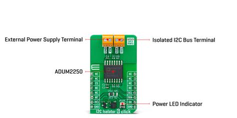 mikroe i2c isolator 6 click board™ mikroe 5603 debug store