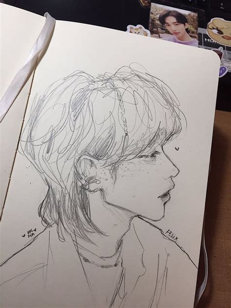 Descubre 16 Ideas De Dibujos De Hyunjin Y Dibujos Faciales Dibujos